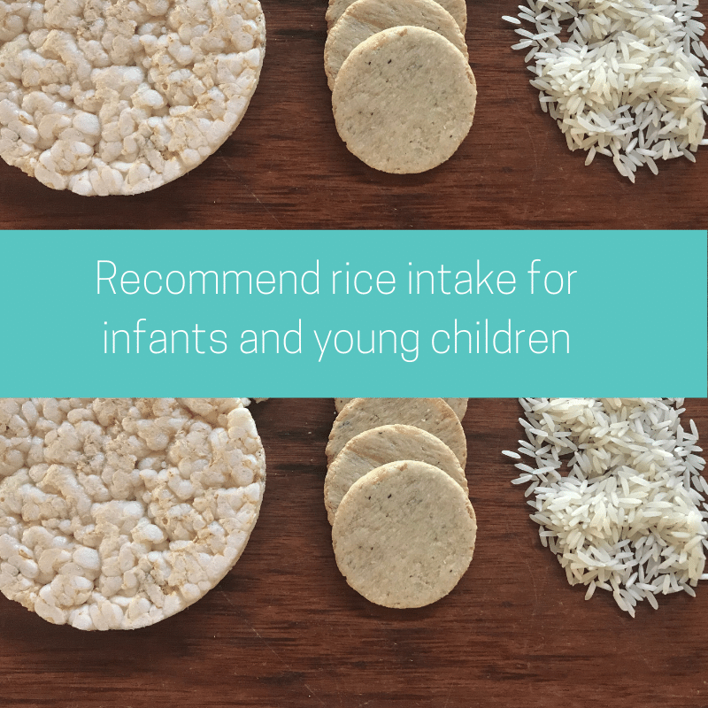 Recommended rice intake for infants and young children - Additive Free Kids